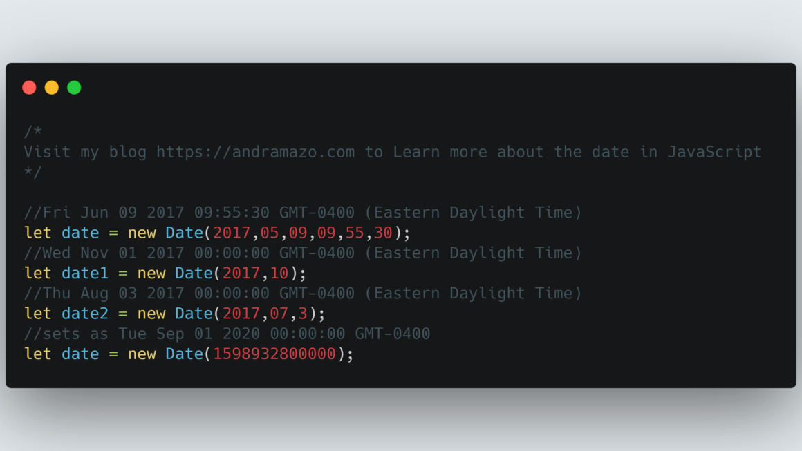 Learn About JavaScript Dates Andramazo